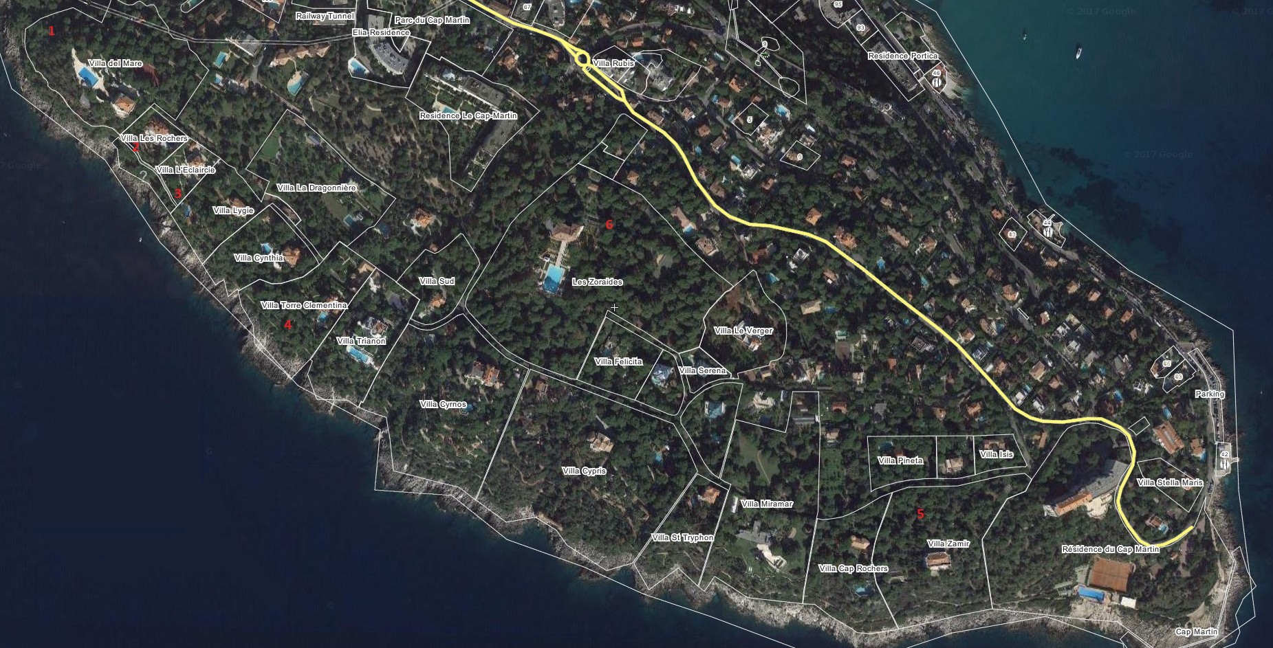 Closed domain Roquebrune-Cap-Martin: the history of famous villas